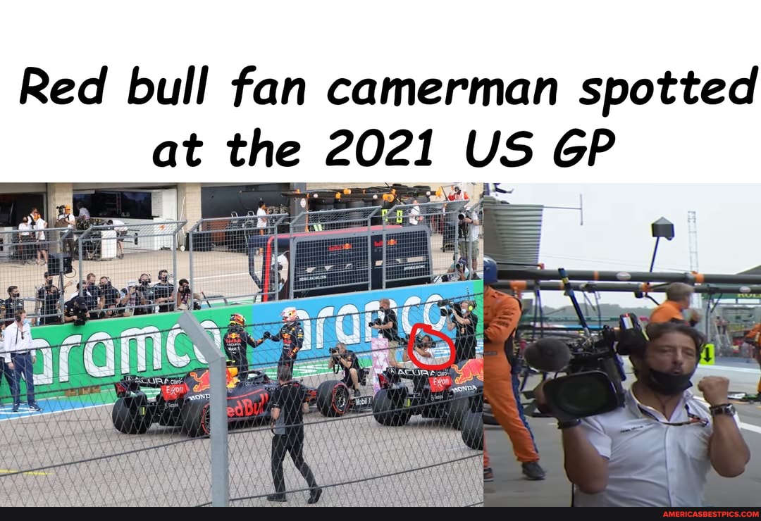 Red bull fan camerman spotted at the 2021 US GP - America’s best pics ...