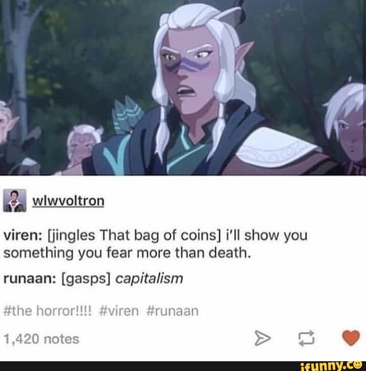 Viren: [jingles That bag of coins] i'll show you something you fear ...