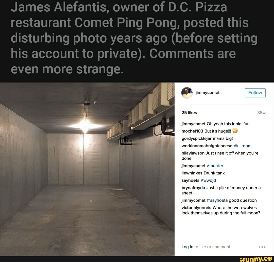 James Alefantis, owner of D.C. Pizza restaurant Comet Ping Pong, posted ...