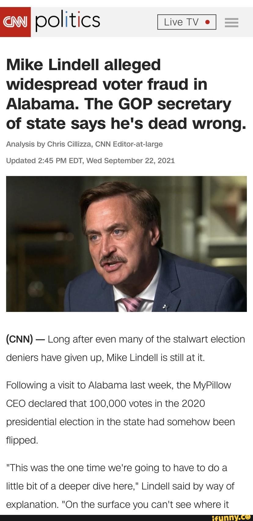 Mike_lindell memes. Best Collection of funny Mike_lindell pictures on ...