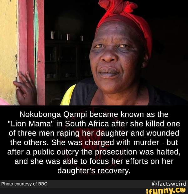 Nokubonga Qampi became known as the "Lion Mama" in South Africa after ...