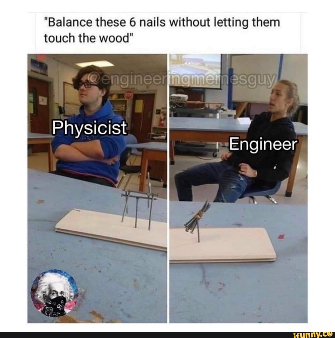 "Balance these 6 nails without letting them touch the wood" Physicist ...