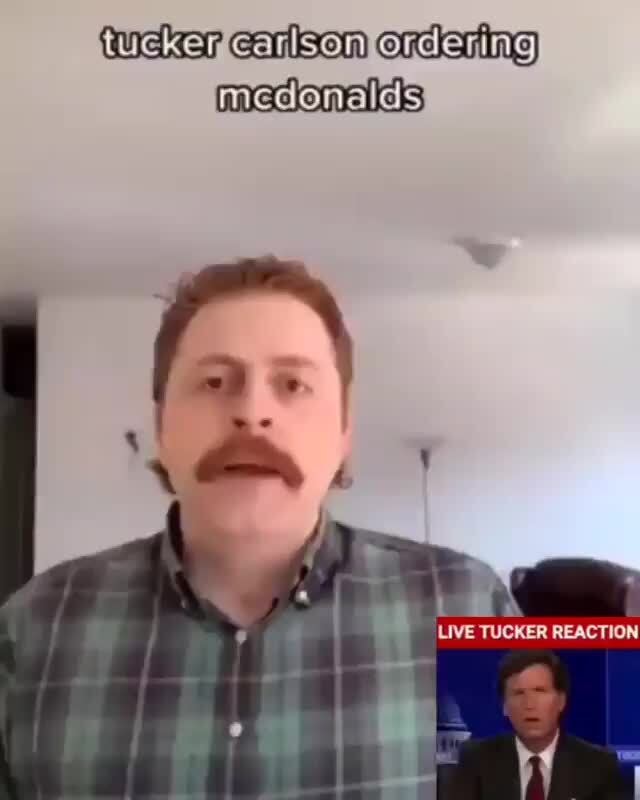 Cueker ening medonalds LIVE TUCKER REAcTION - )