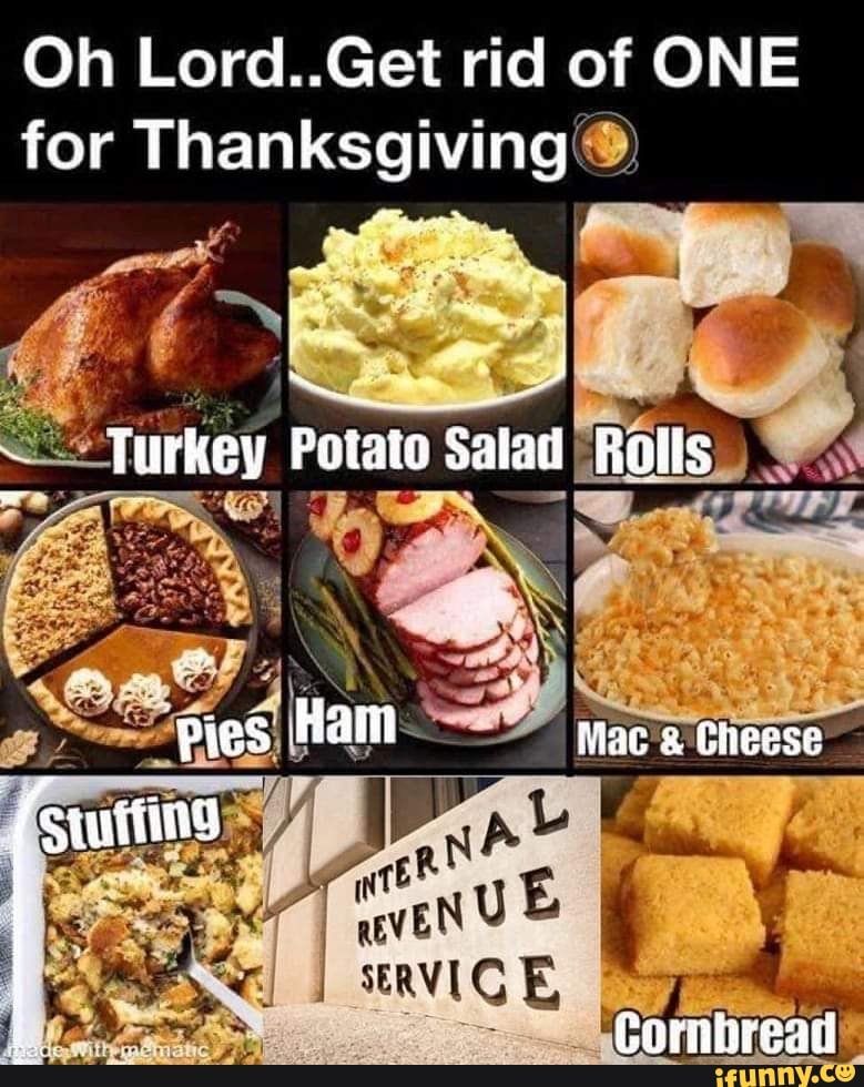 Oh Lord... Get rid of ONE for Thanksgiving Turkey Potate Salad Rolls Ne ...