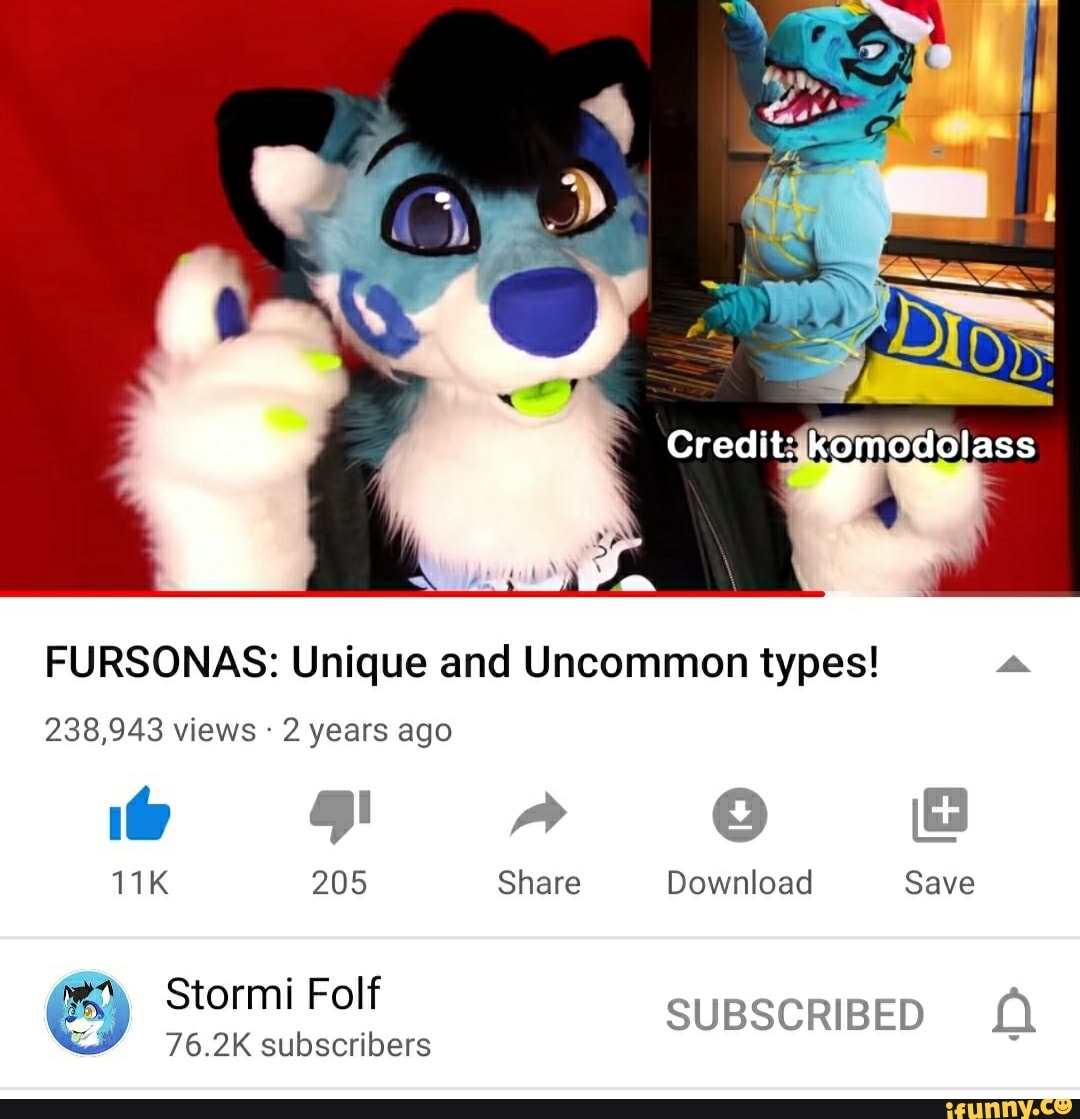Credit: komodolass FURSONAS: Unique and Uncommon types! 238,943 views 2 ...
