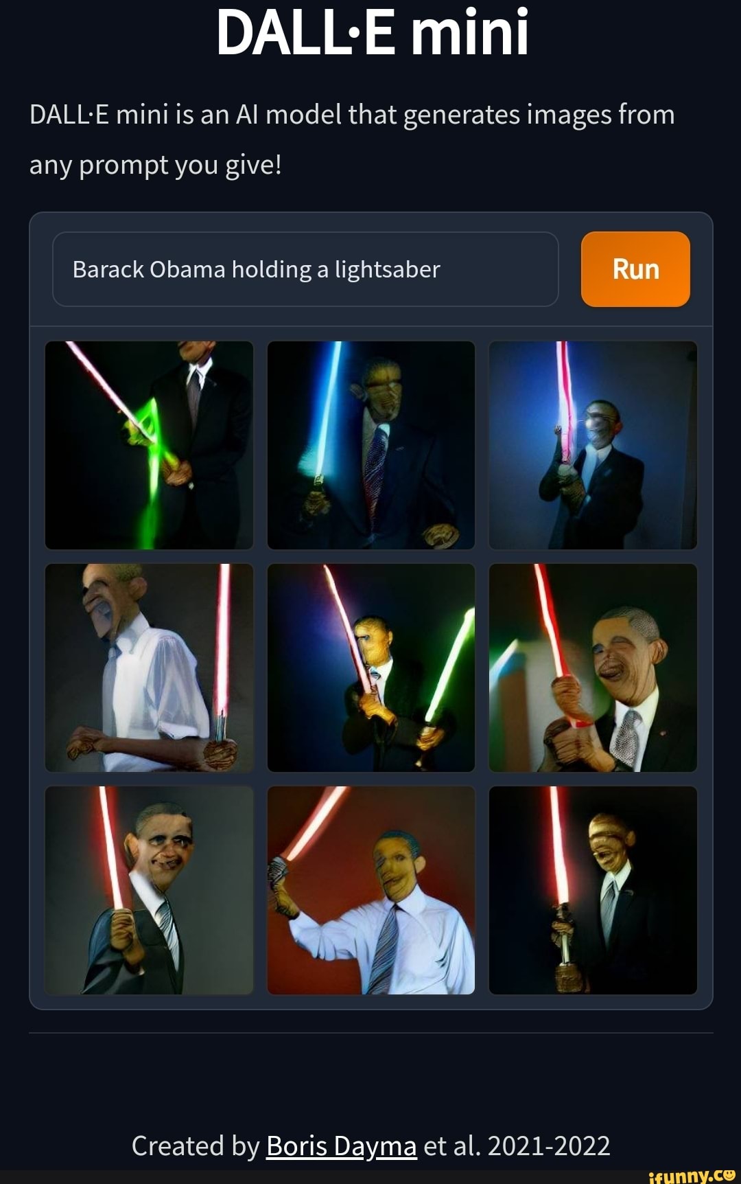 DALL-E mini DALL-E mini is an Al model that generates images from any ...