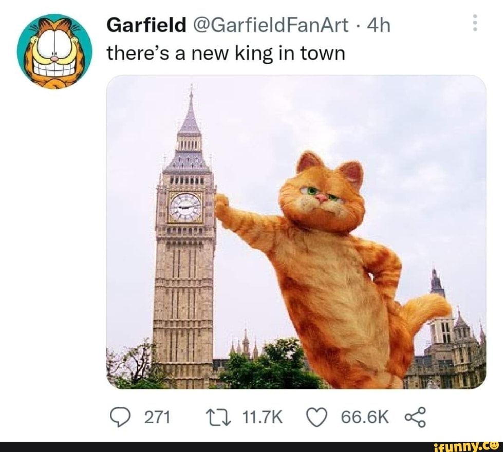 Garfield @GarfieldFanArt there's a new king in town 271 TL 1.7K 66.6K ...
