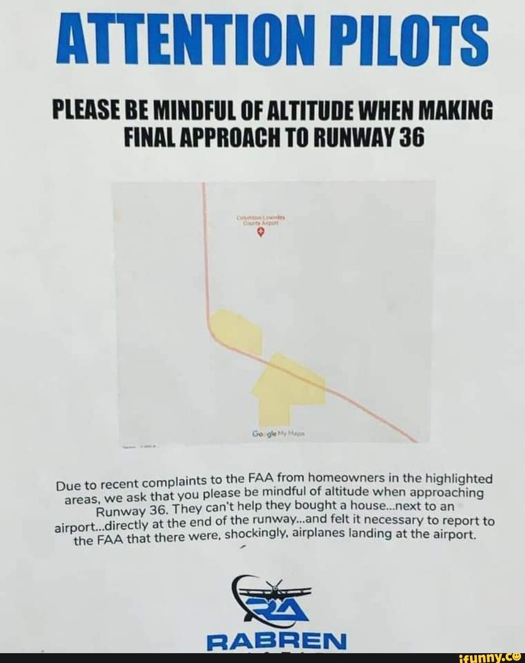 ATTENTION PILOTS PLEASE BE MINDFUL OF ALTITUDE WHEN MAKING FINAL ...