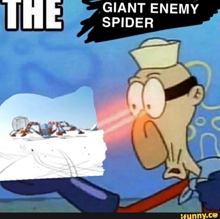 P GIANT ENEMY SPIDER - iFunny