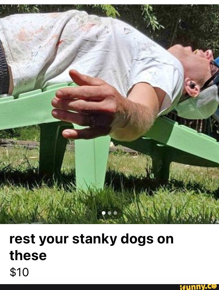 4 of rest your stanky dogs on these $10 - iFunny