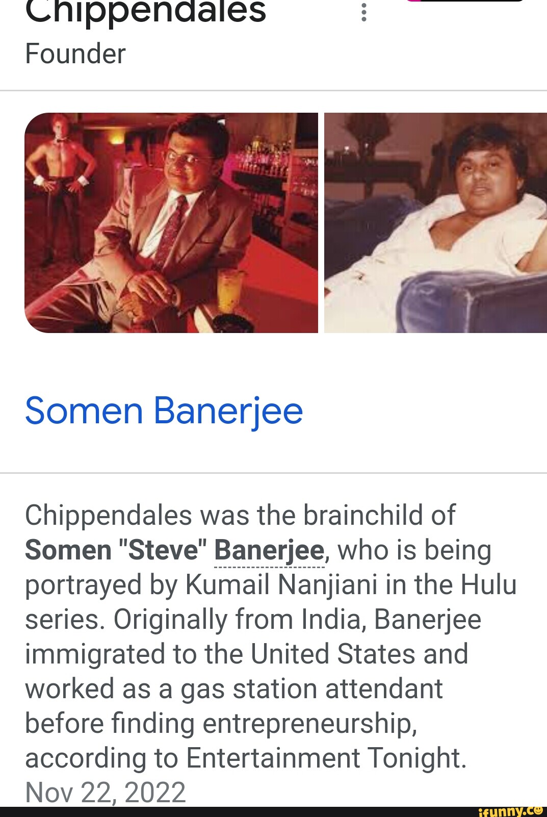 Cnippenaales Founder Somen Banerjee Chippendales was the brainchild of ...