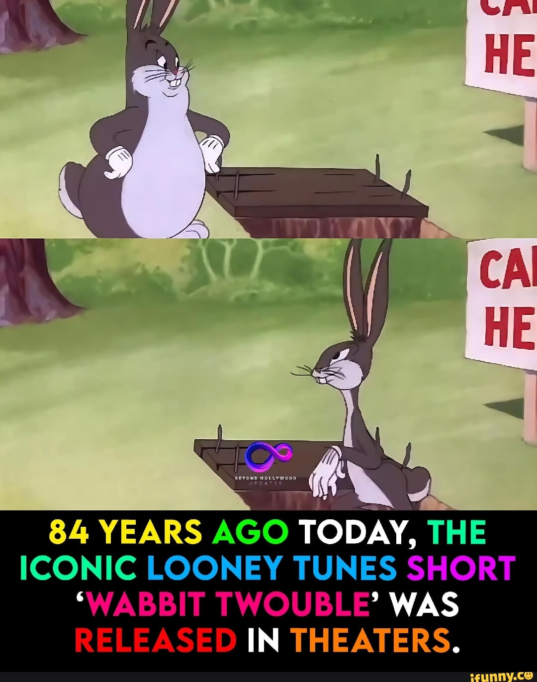 84 YEARS AGO TODAY, THE ICONIC LOONEY TUNES SHORT 'WABBIT TWOU WAS ...