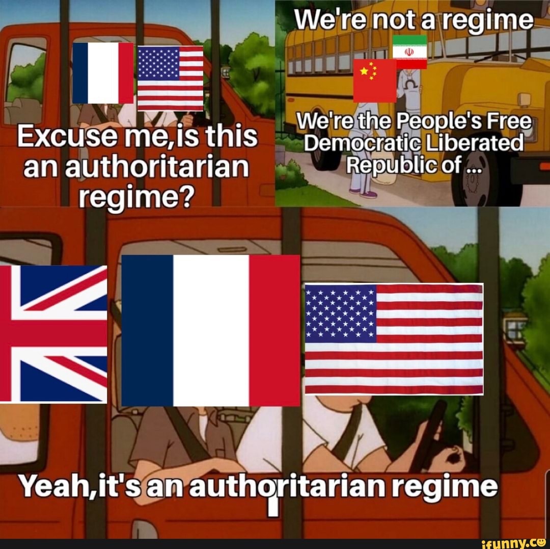 We're not aregime We're the People's Free Excuse me,is this Democratic ...