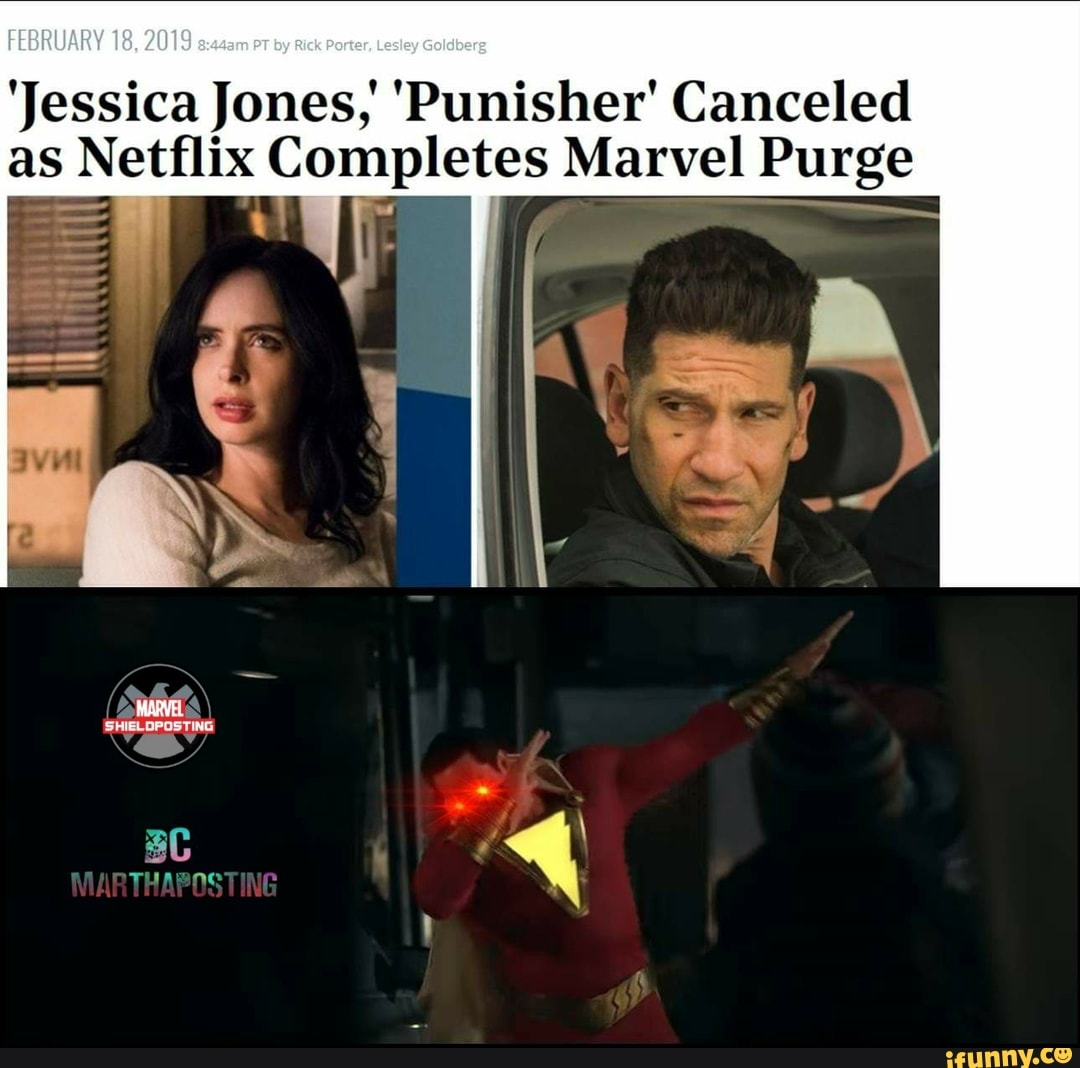 'Iessica Iones,‘ 'Punisher' Canceled as Netﬂix Completes Marvel Purge ...