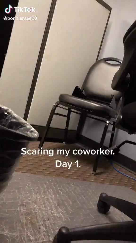 TikTok Scaring my coworker Day 1. - )