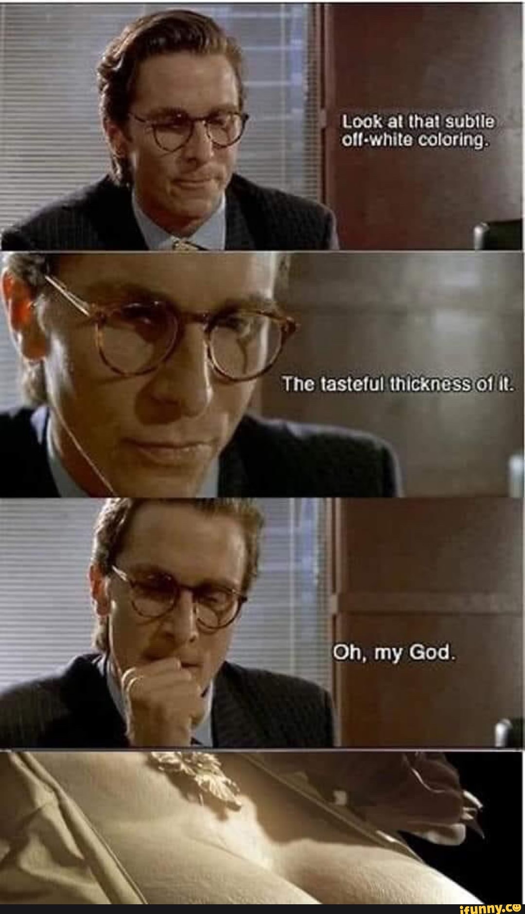 Leak at subtle off-white coloring: The Oh, my God. - iFunny