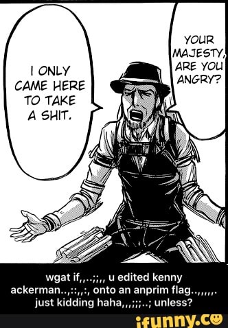 Wgat if,,..;;,, u edited kenny ackerman..,::,,:, onto an anprim flag ...