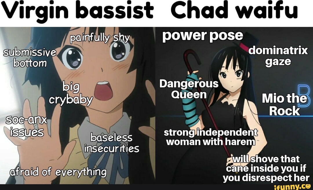Virgin bassist Chad waifu painfully shy I power pose submissive ...