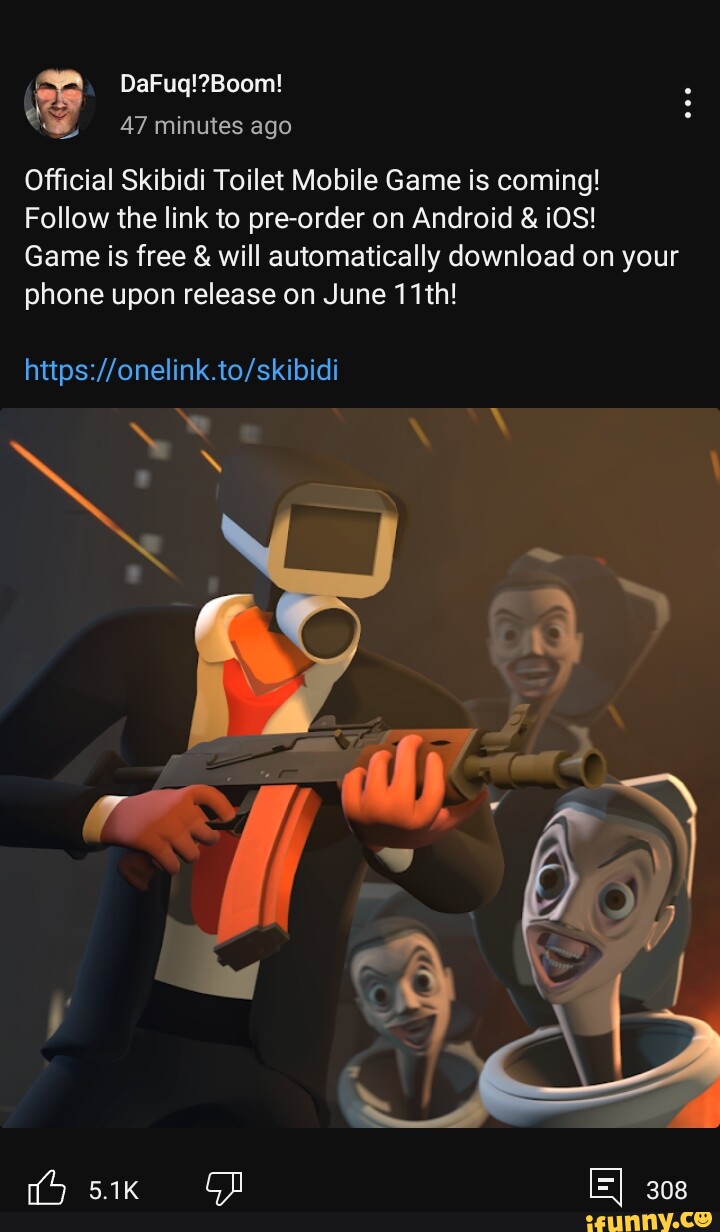 47 minutes ago Official Skibidi Toilet Mobile Game is coming! Follow ...