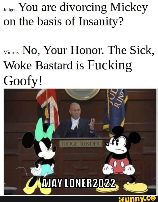 Disney Get Woke, Go Broke - YOU are divorcing Mickey on the basis of ...