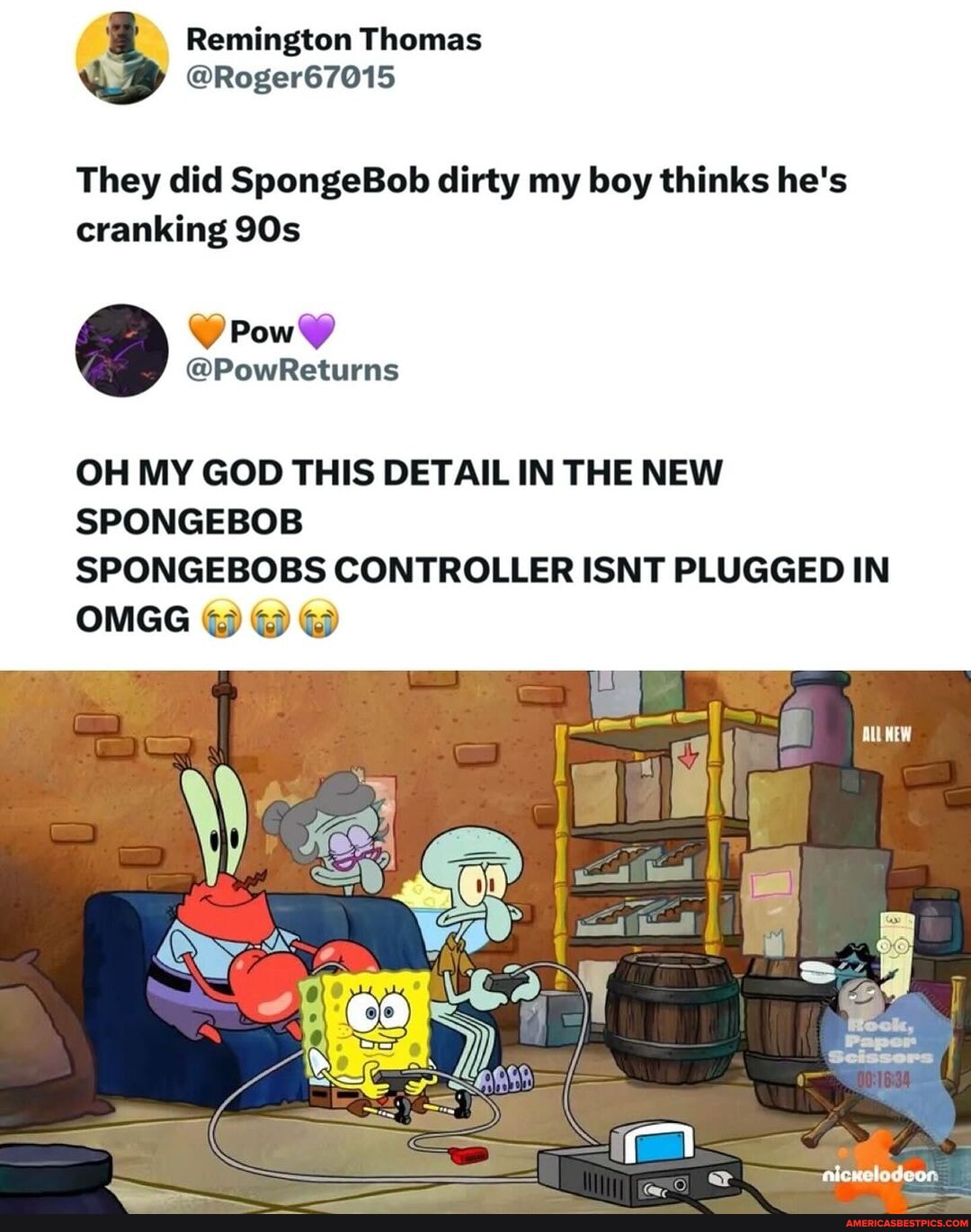 This is wild 😂🤣 (Powreturns/x, roger67015/x) #gaming #spongebob # ...
