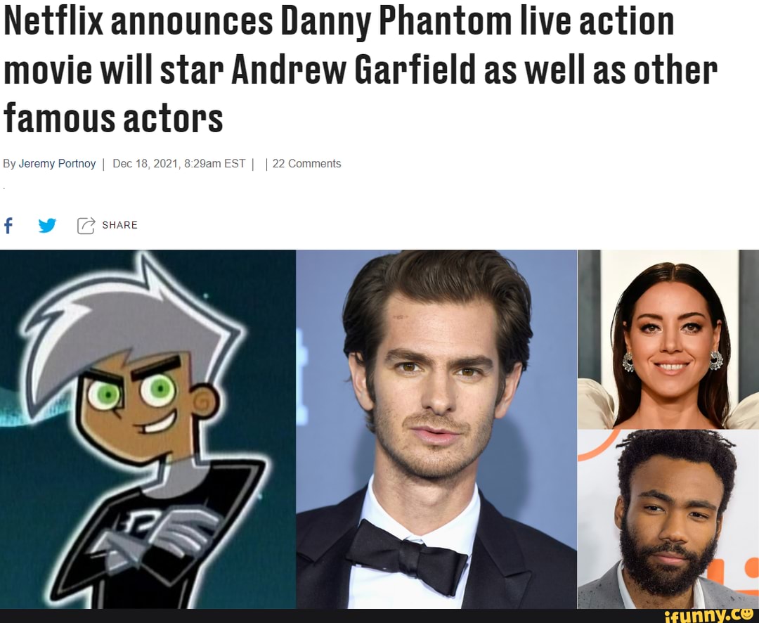 Netflix announces Danny Phantom live action movie will star Andrew ...