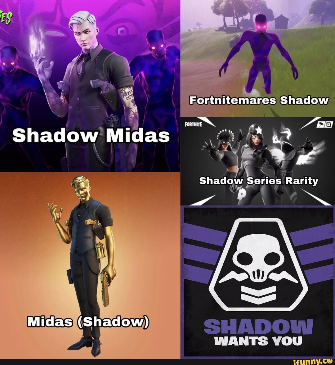 Fortnitemares Shadow Shadow Midas Shadow Series Rarity Midas (Shadow ...