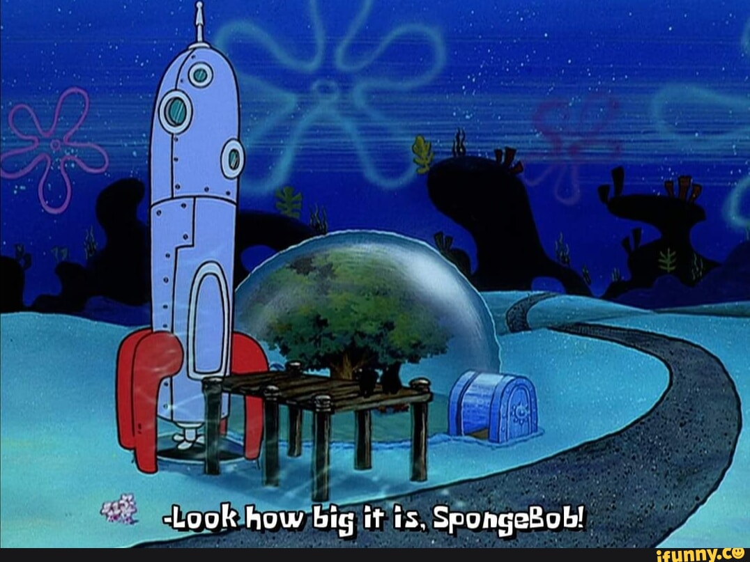 -Look how big it is. SpongeBob! - iFunny