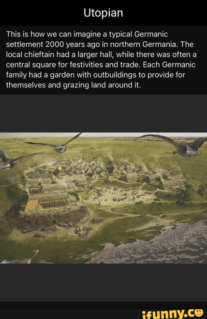 Utopian This is how we can imagine a typical Germanic settlement 2000 ...