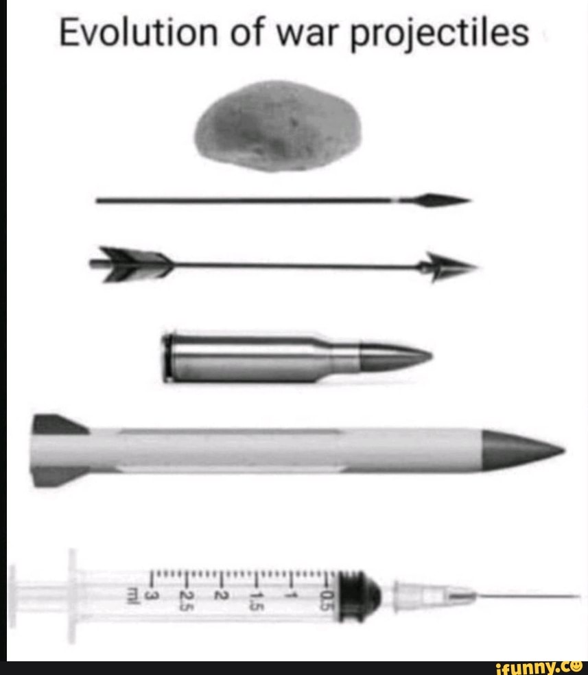 Evolution of war projectiles - iFunny