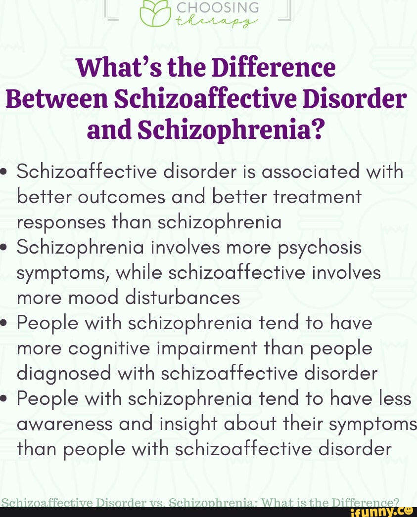 CHOOSING therapy What's the Difference Between Schizoaffective Disorder ...