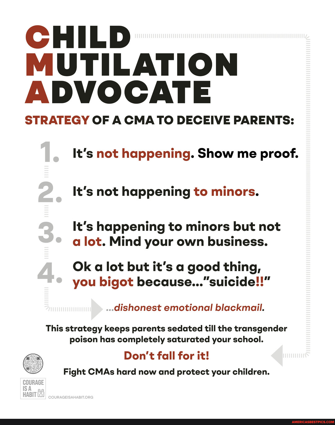 CHILD MUTILATION ADVOCATE STRATEGY OF A CMA TO DECEIVE PARENTS: It's ...