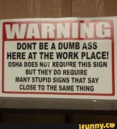 Funny Stupid Signs