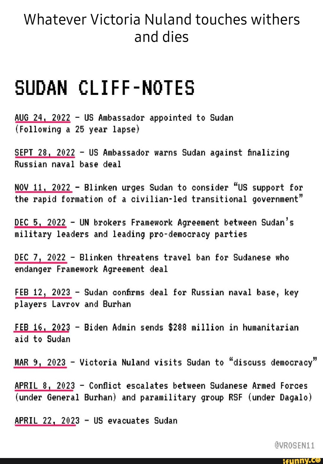 Whatever Victoria Nuland touches withers and dies SUDAN CLIFF-NOTES AUG ...