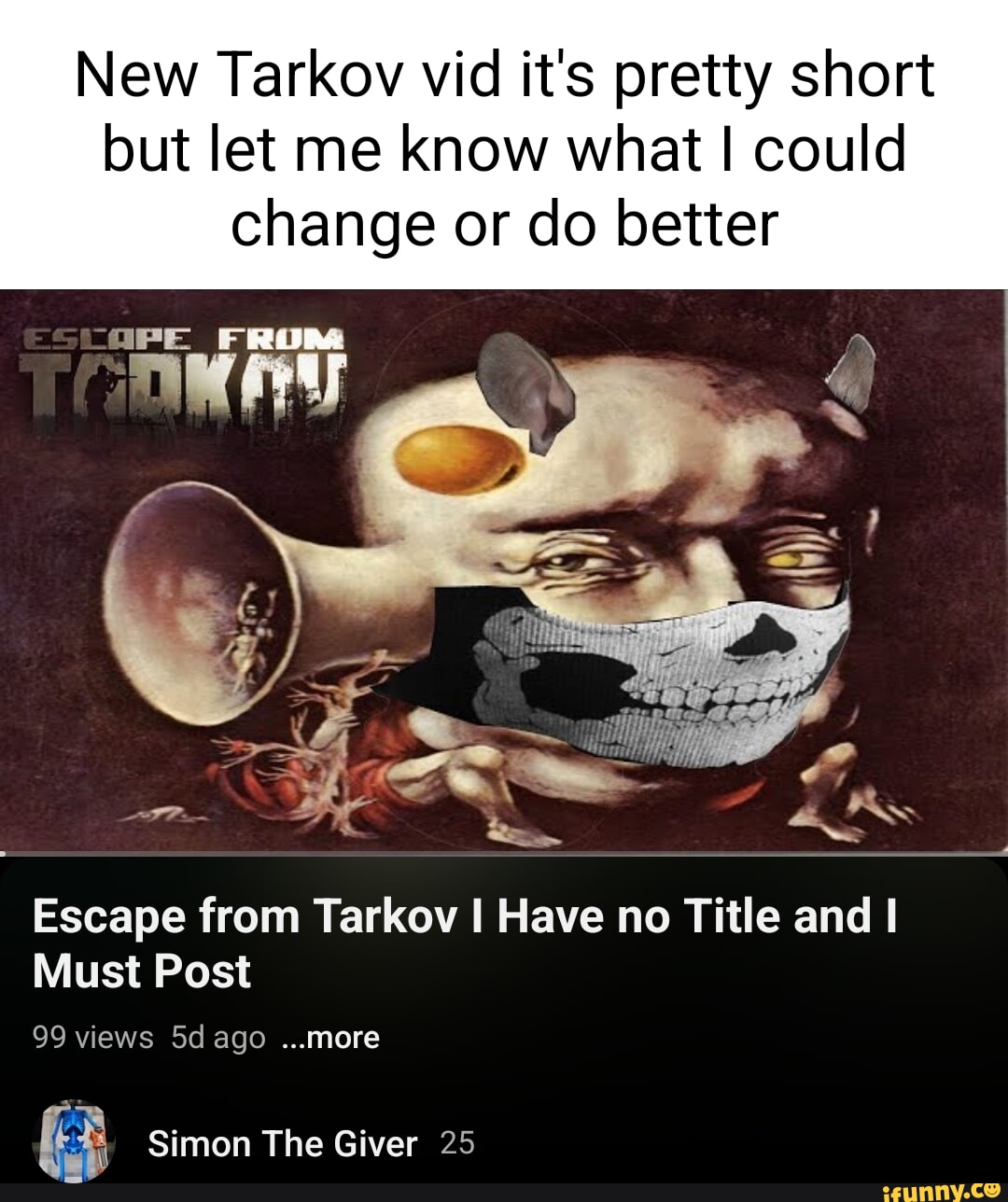 Tarkov memes. Best Collection of funny Tarkov pictures on iFunny