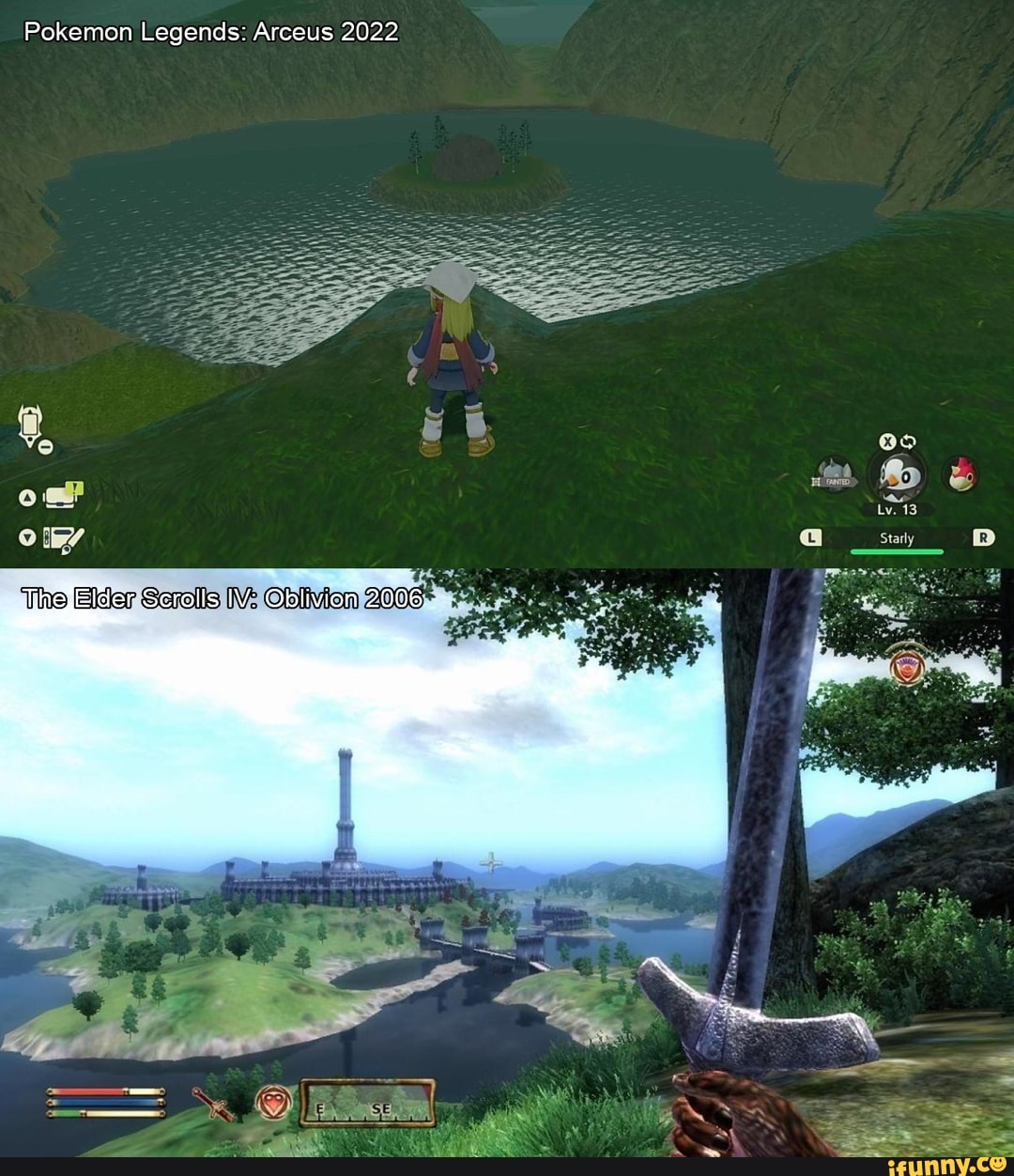 Pokemon Legends: Arceus 2022 'ama if ont om 'The Scrolls Oblivion 2006 ...