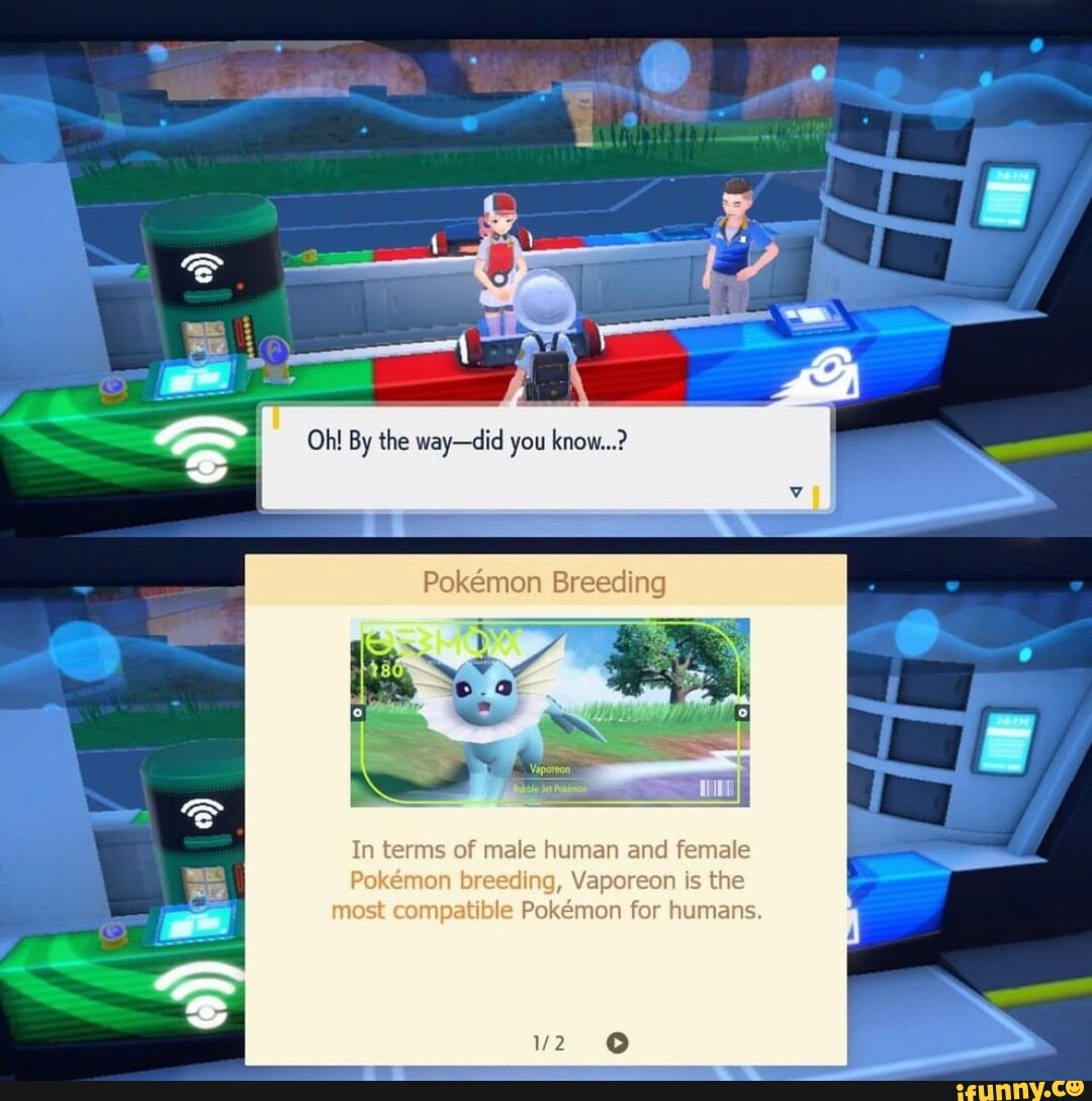 By the Pokmon Breeding In terms of male human and female Pekemon ...