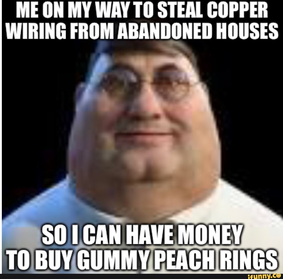 ME ON MY WAY TO STEAL COPPER WIRING FROM ABANDONED HOUSES ar CAN HAVE ...