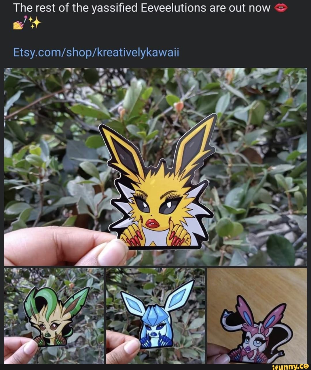 The rest of the yassified Eeveelutions are out now - iFunny
