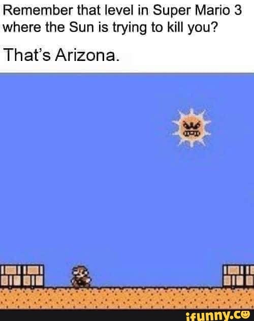 Remember that level in Super Mario 3 where the Sun is trying to kill ...