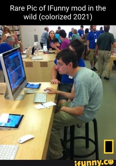 Rare Pic of Funny mod in the wild (colorized 2021) - iFunny