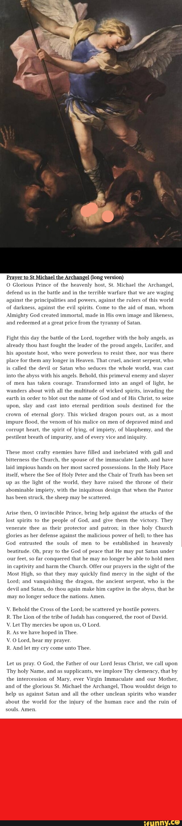 Prayer to St Michael the Archangel (long version) O Glorious Prince of ...