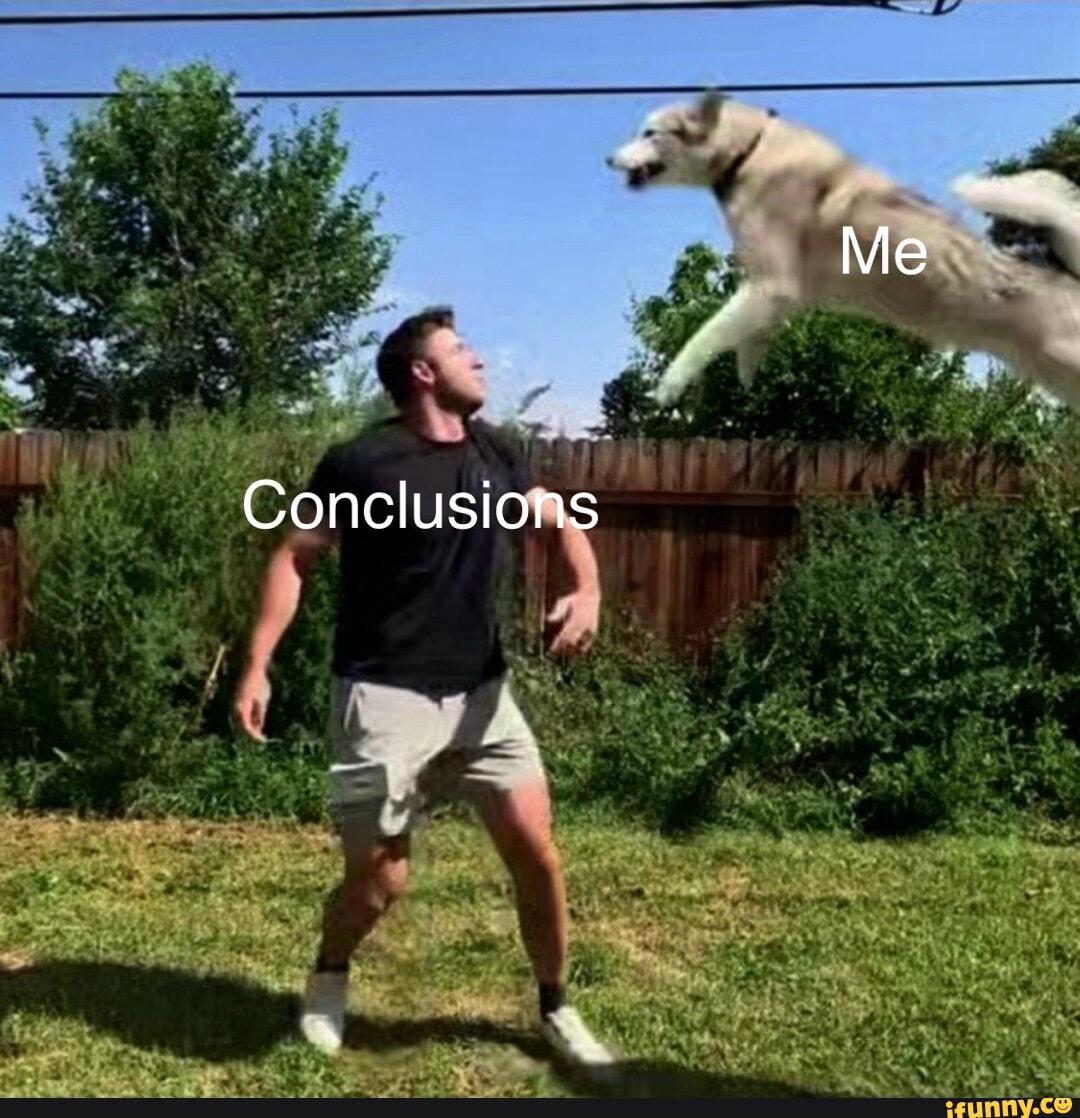 Conclusions memes. Best Collection of funny Conclusions pictures on iFunny