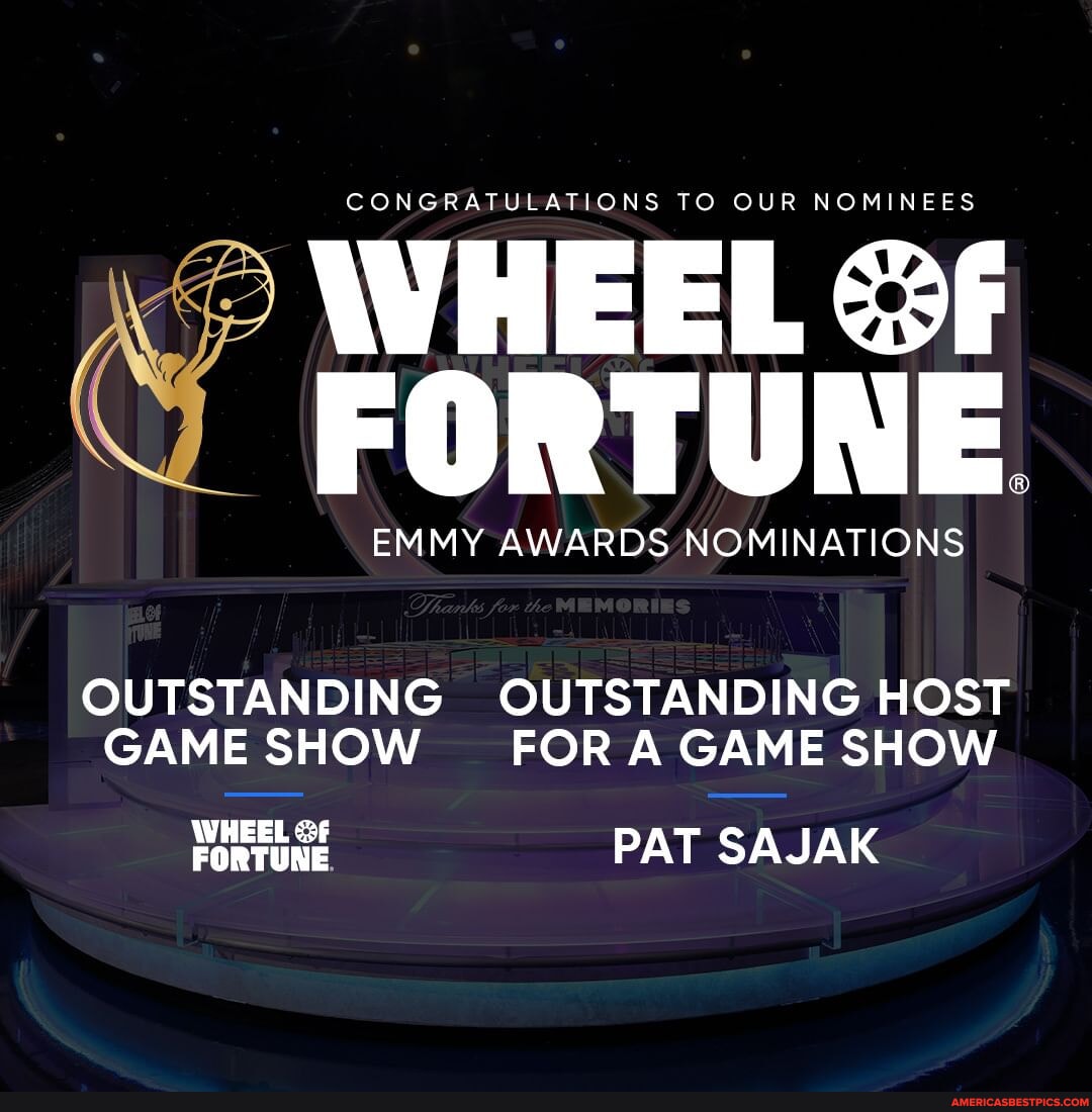 Thank you televisionacad for recognizing Pat Sajak and our talented ...