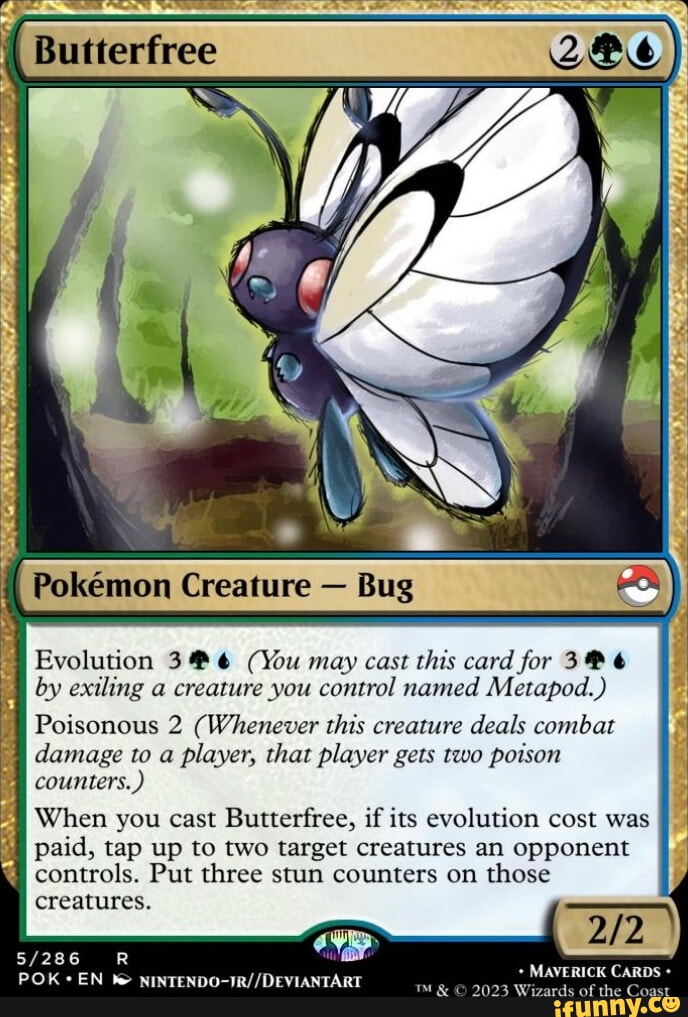 Pokemon Creature - Bug Evolution (You may cast this card for 3 I by ...