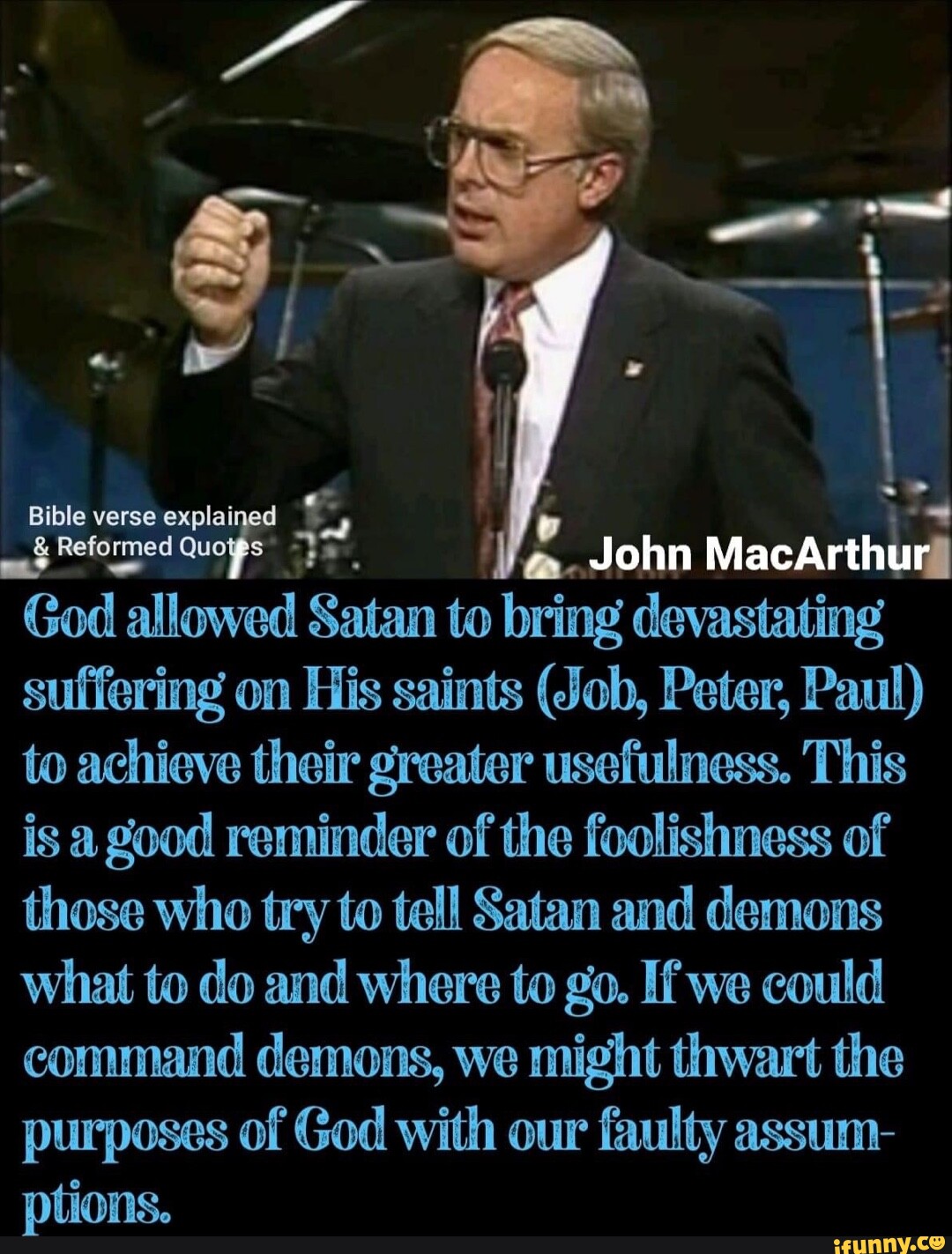 Bible verse explained I John MacArthur God allowed Satan to bring ...