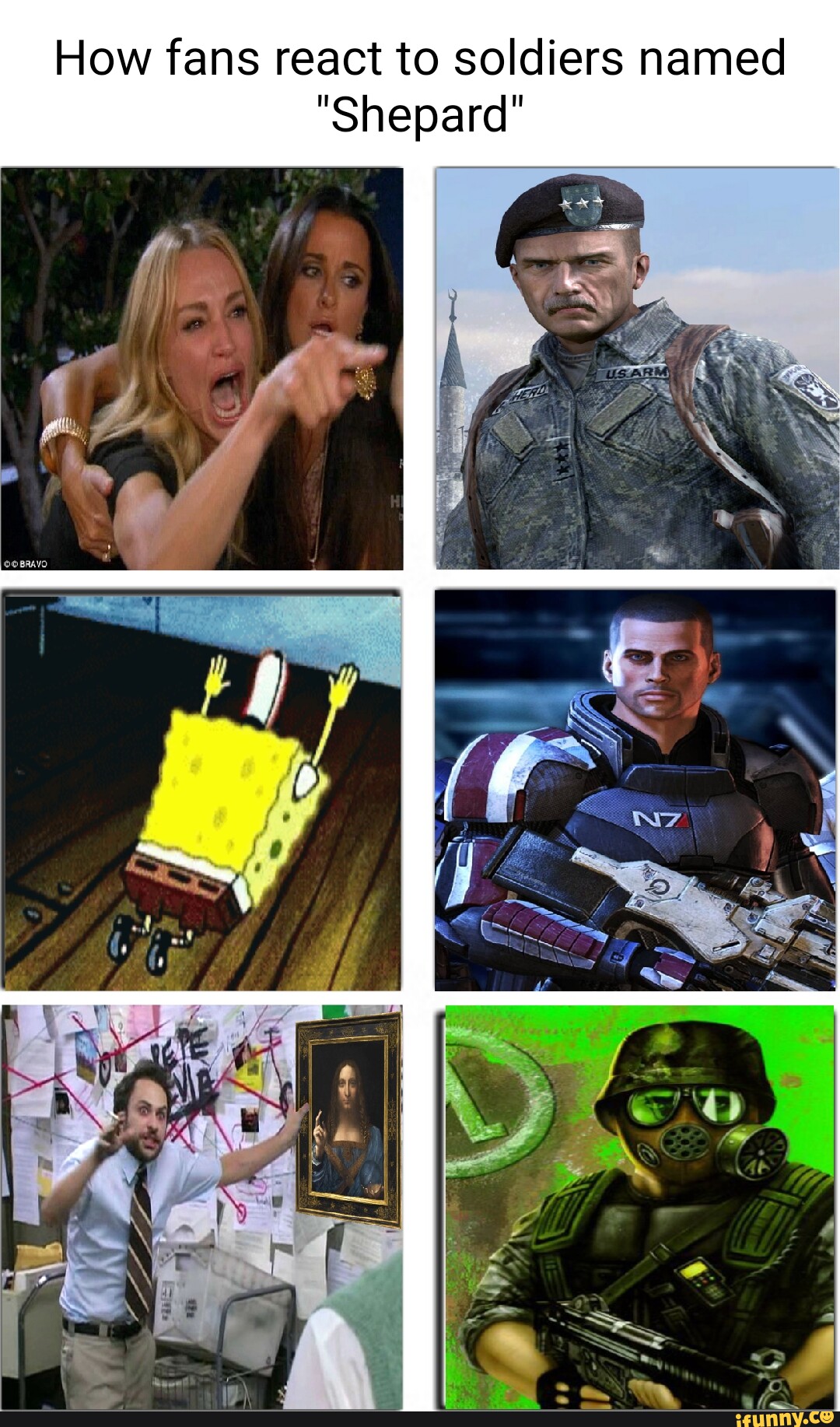 How fans react to soldiers named "Shepard" - iFunny