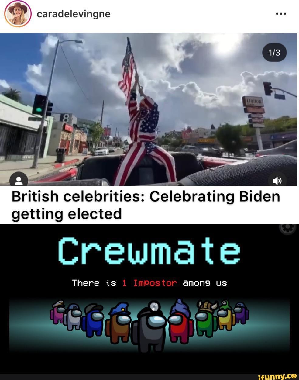 Caradelevingne (2) British celebrities: Celebrating Biden getting ...