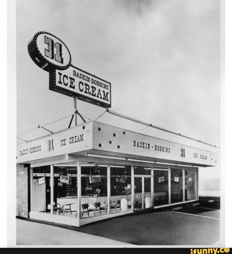 One of the first Baskin Robbins built in 1953 by Burton Baskin and ...
