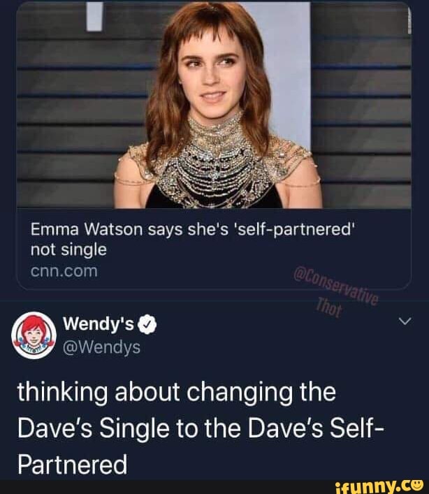Emma Watson says she's 'seIf-partnered‘ not single @Wenciys thinking ...